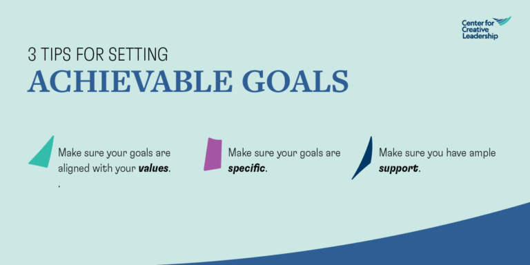 How to Set Achievable Goals That Align With Your Values | CCL