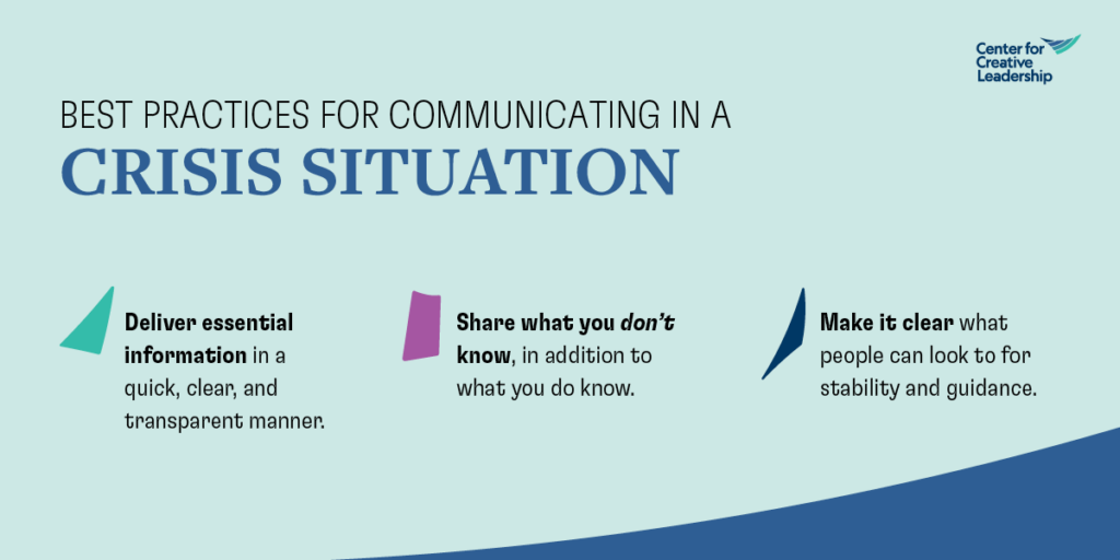 Communicating in a Crisis: What, When & How | CCL